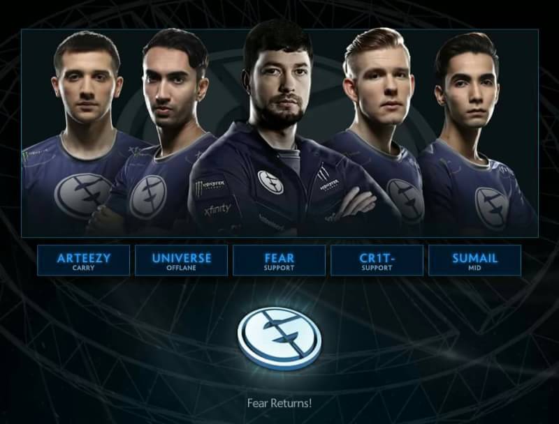 Fear Is Back!, Fear Kembali Lengkapi Roster EG DOTA 2! – Esportsku