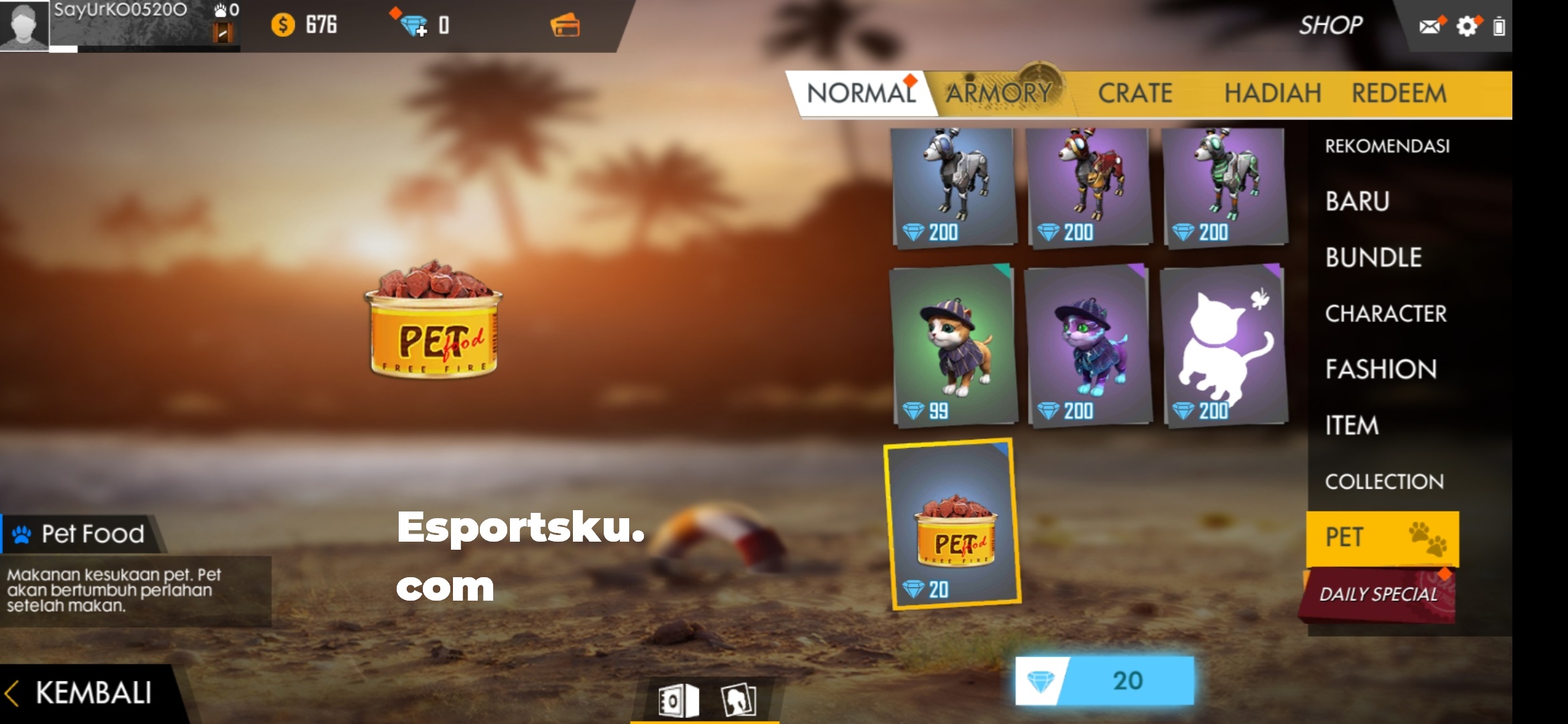 Fungsi Pet Free Fire Dan Mendapatkan Pet Free Fire – Esportsku