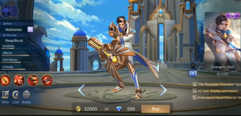 Harga Skin Granger Lightborn Overrider Mobile Legends (ML) – Esportsku