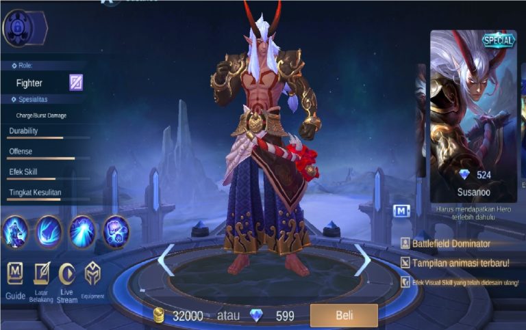 Skin Hero Badang Susanoo Terbaru Mobile Legends (ML) – Esportsku