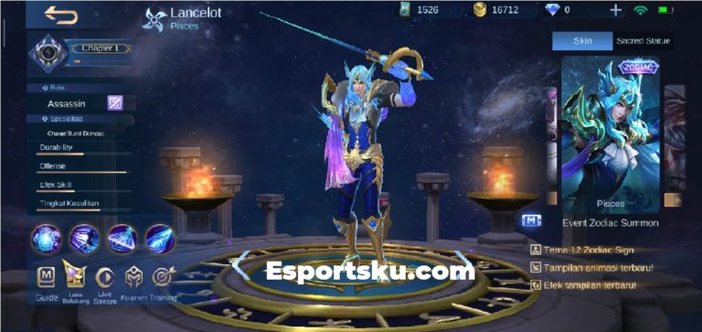 Urutan 13 Hero Skin Zodiac Mobile Legends (ML) – Esportsku