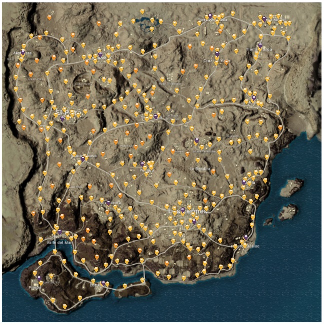 Guide PUBG Mobile Map Miramar Terbaik 2020! – Esportsku