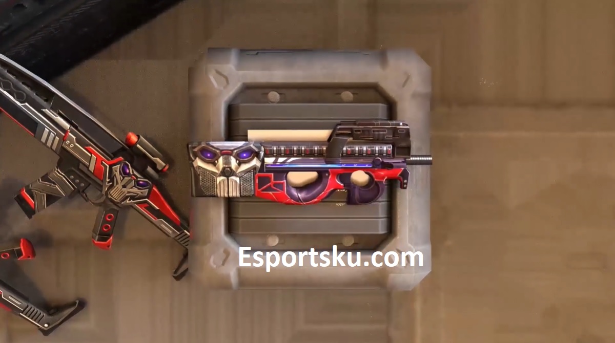Skin P90 Tune Blaster FF Vs Skin P90 Punisher Free Fire – Esportsku
