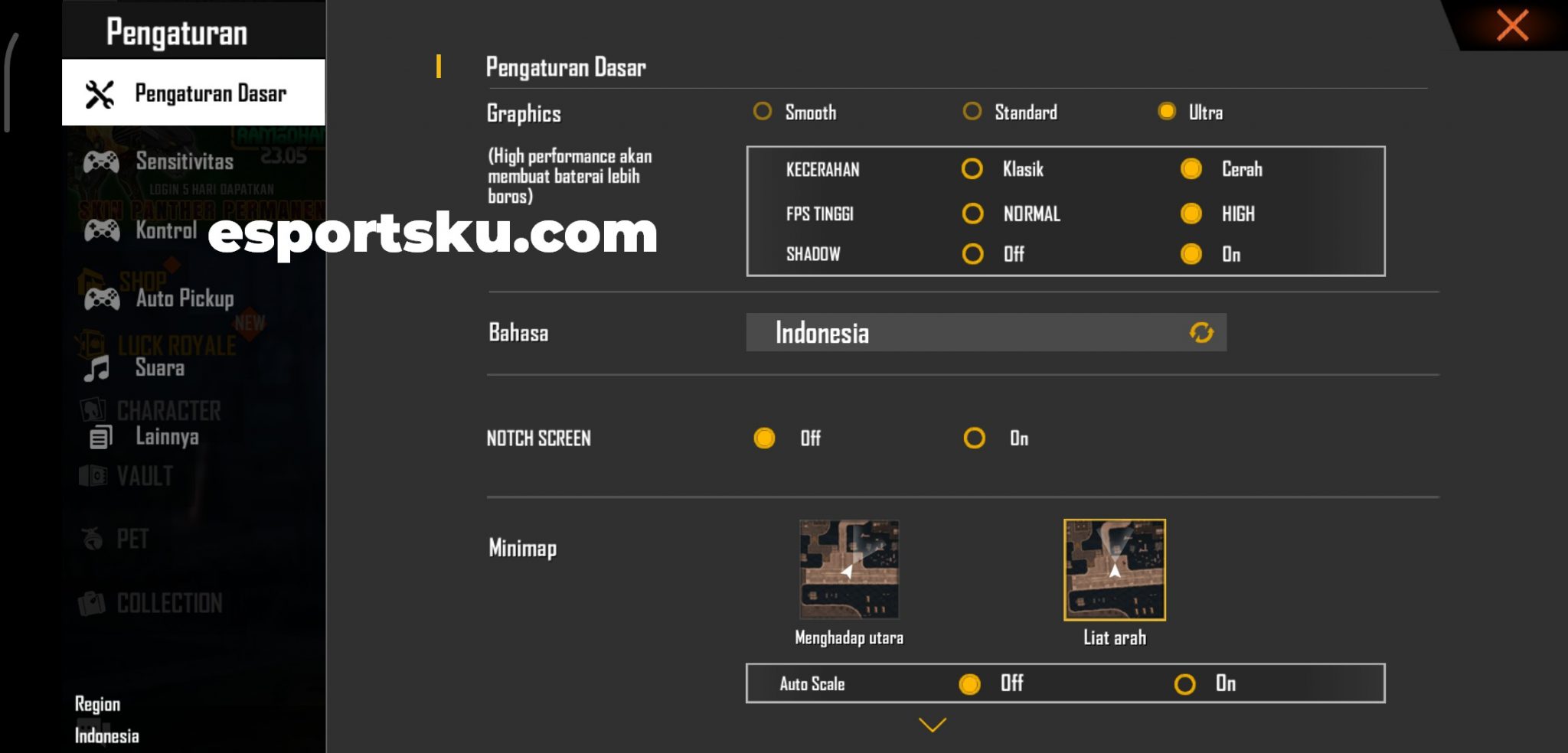 Auto Pickup FF Terbaru Settingan Looting Free Fire Kalian 2020 – Esportsku