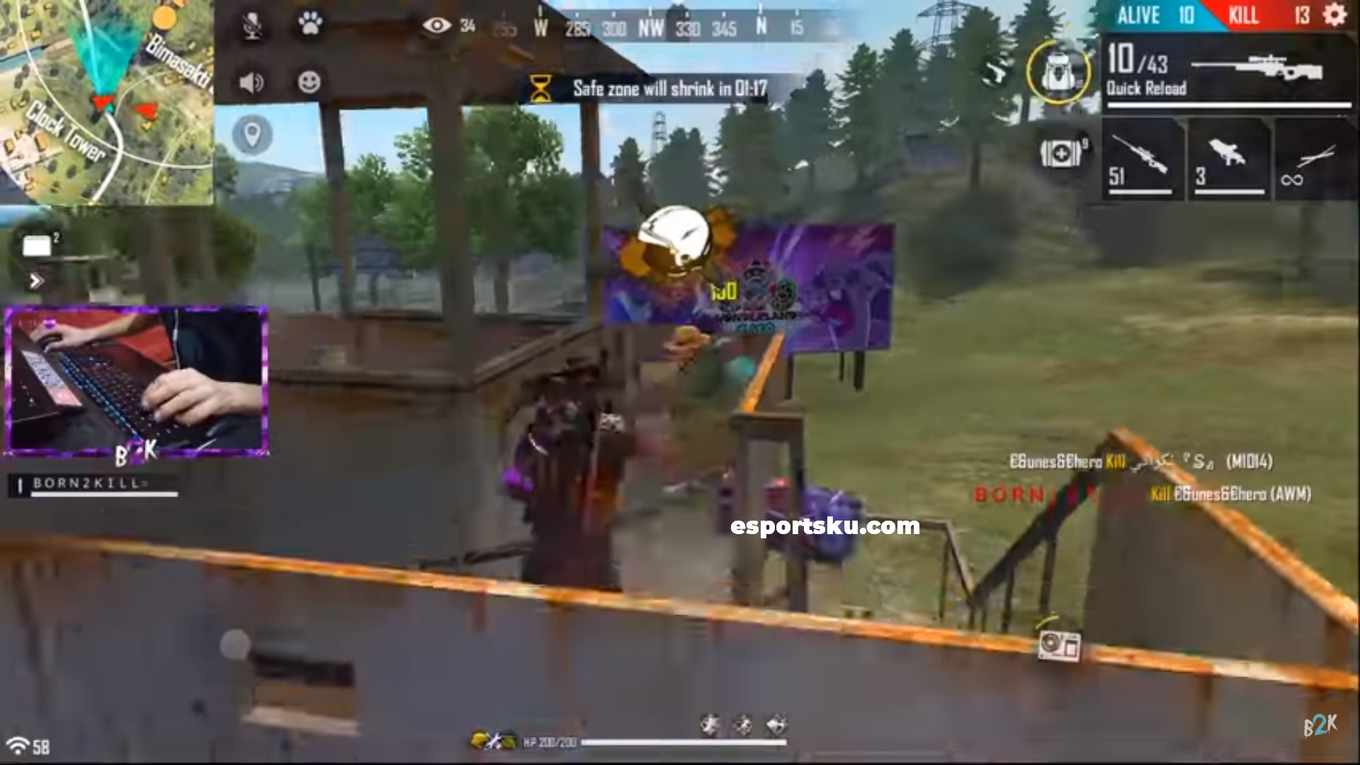 Top Player AWM FF B2K Dengan Auto Kill Free Fire Terbaik 2020 – Esportsku