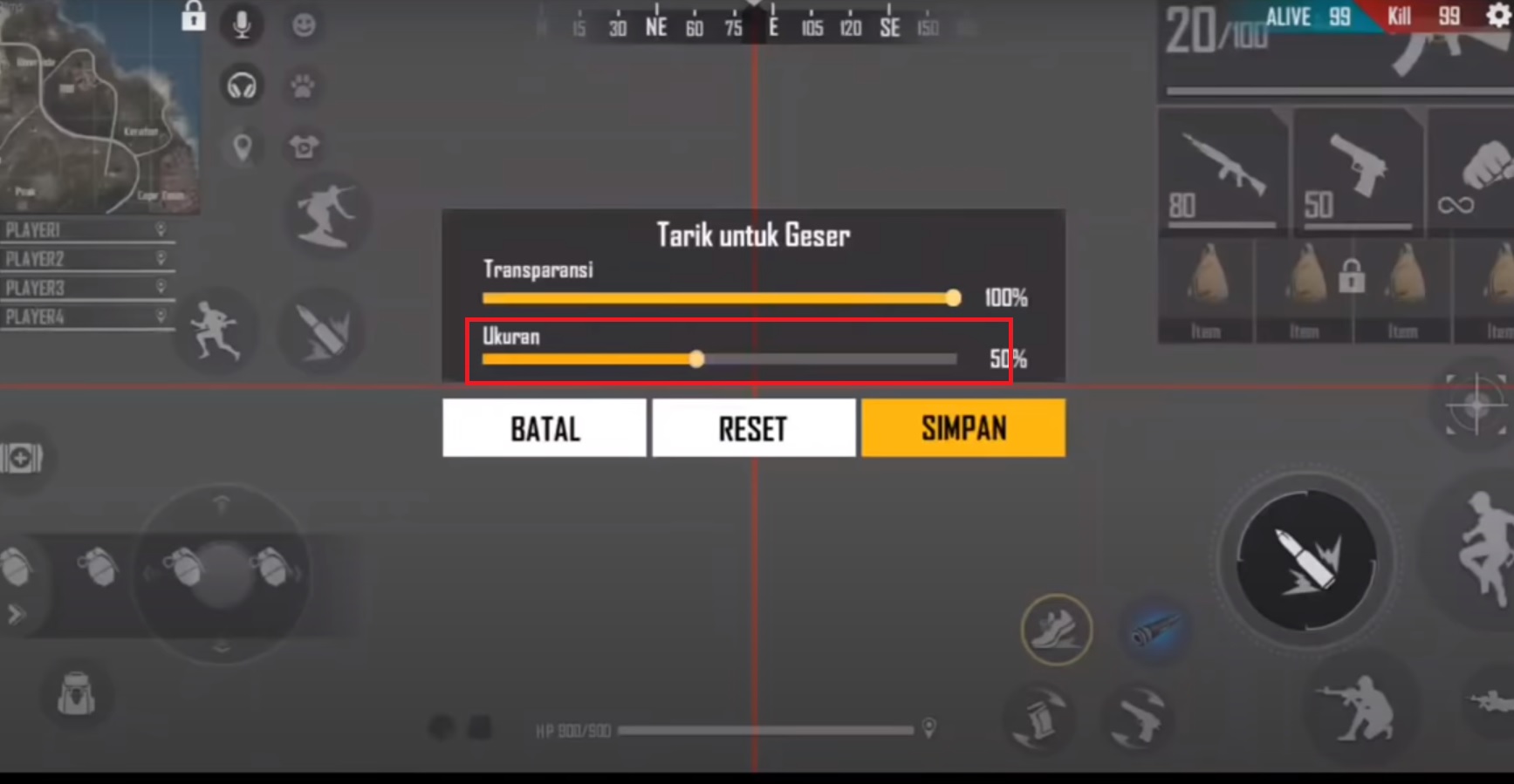3 Tips Setting HUD Terbaik Free Fire, Custom FF Baru! – Esportsku