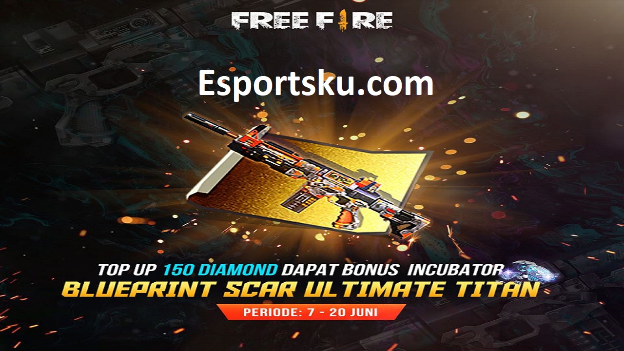 Scar Titan Gratis Free Fire di Blueprint FF Terbaru! – Esportsku