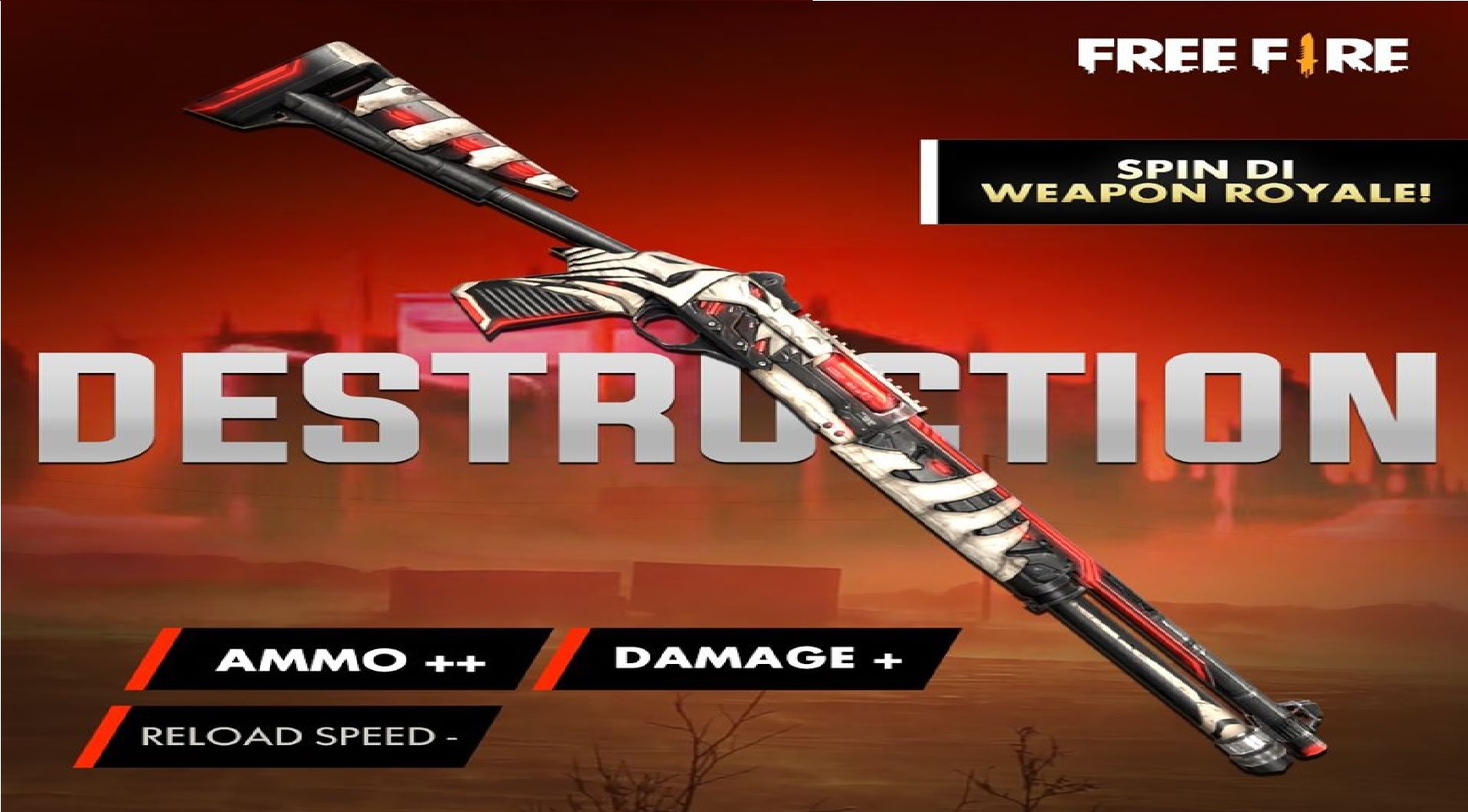 Harga Skin M1014 Death Cataclysm Epic Free Fire (FF) – Esportsku