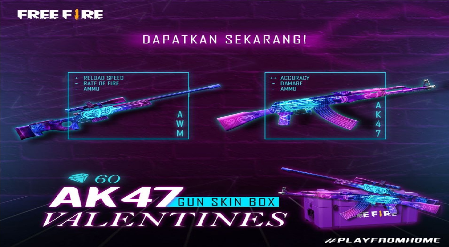 3 Skin Berwarna Ungu di Free Fire, Genjreng Banget Bos! – Esportsku