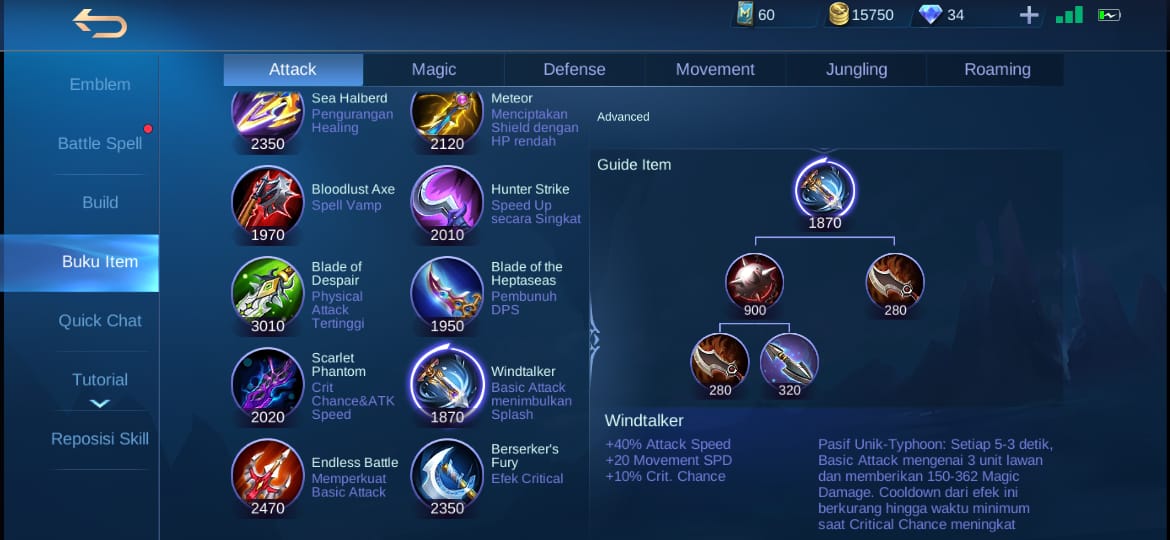 Windtalker Mobile Legends, Item Attack Speed Tercepat ML! – Esportsku