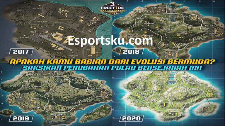 Evolusi Map Bermuda Free Fire 2017 Sampai Bermuda MAX FF! – Esportsku