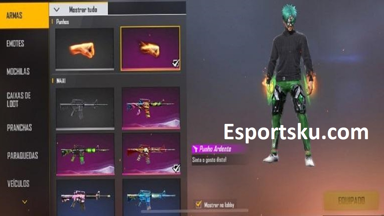 Skin Tangan Api FF, Pukulan Free Fire Berapi? – Esportsku