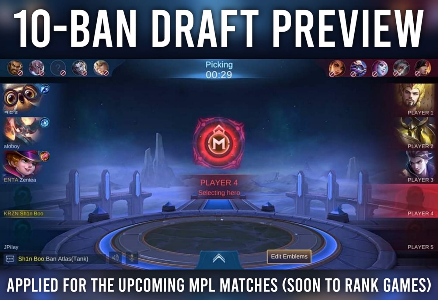 Mode Rank Mobile Legends Akan Berlakukan 10 Ban Hero ML! – Esportsku