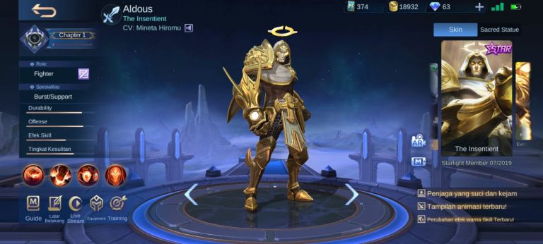 7 Skin Aldous Mobile Legends (ML) Terbaik – Esportsku