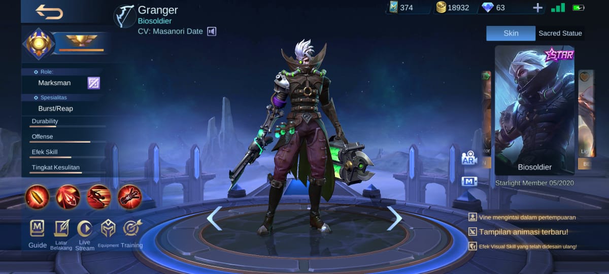 5 Ways To Get Skin Granger Biosoldier Mobile Legends (ML) - Esports