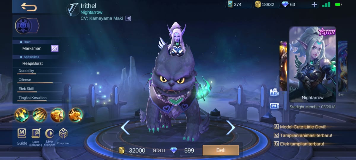 Daftar Semua Skin Starlight Member Mobile Legends, 2016-2025 ML ...