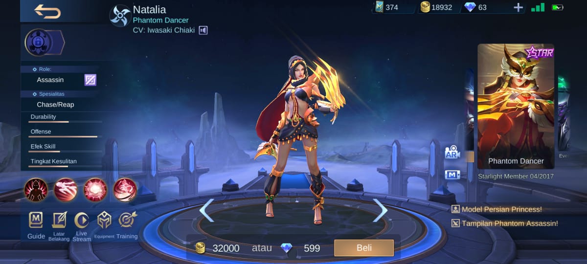 Daftar Semua Skin Starlight Member Mobile Legends, 2016-2025 ML ...