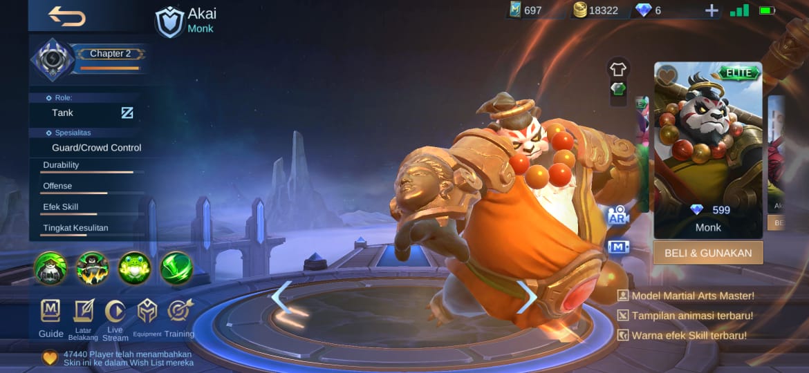 How to Get Akai Monk Skin Mobile Legends (ML) - Esports