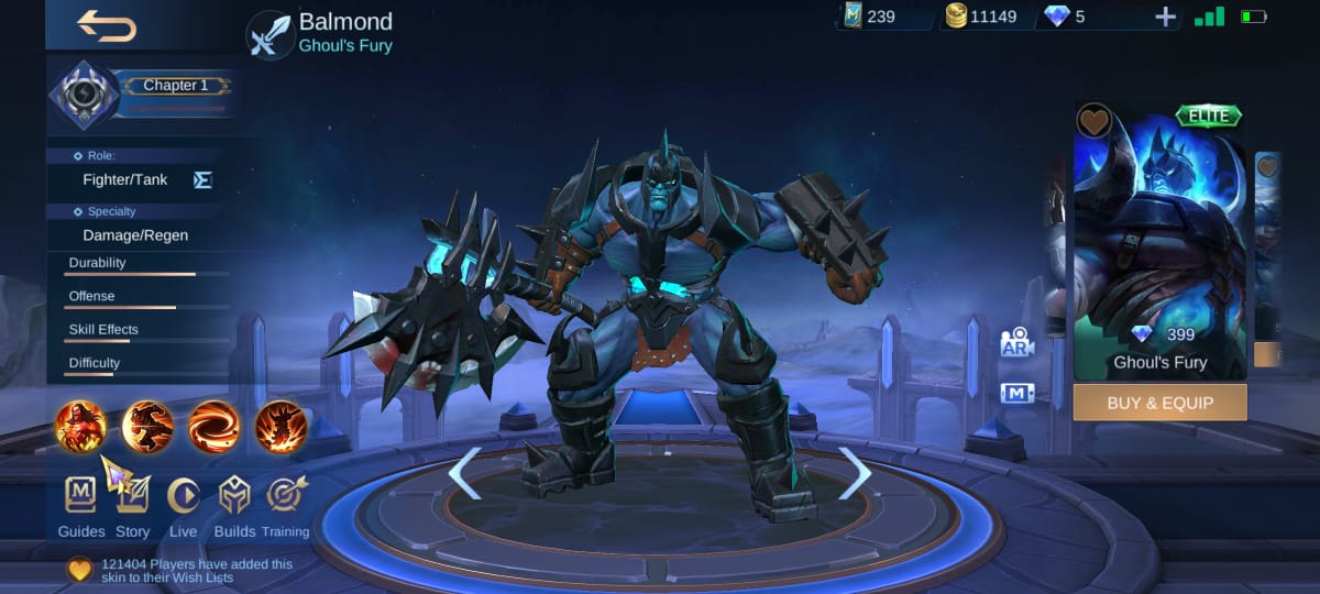 Harga Skin Balmond Ghoul's Fury Elite Mobile Legends (ML) – Esportsku