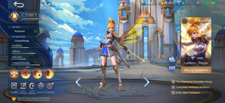 5 Skin Lightborn Squad Mobile Legends (ML) – Esportsku