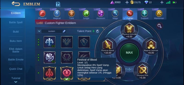 Set Up Emblem Terbaik Alpha Mobile Legends (ML) – Esportsku