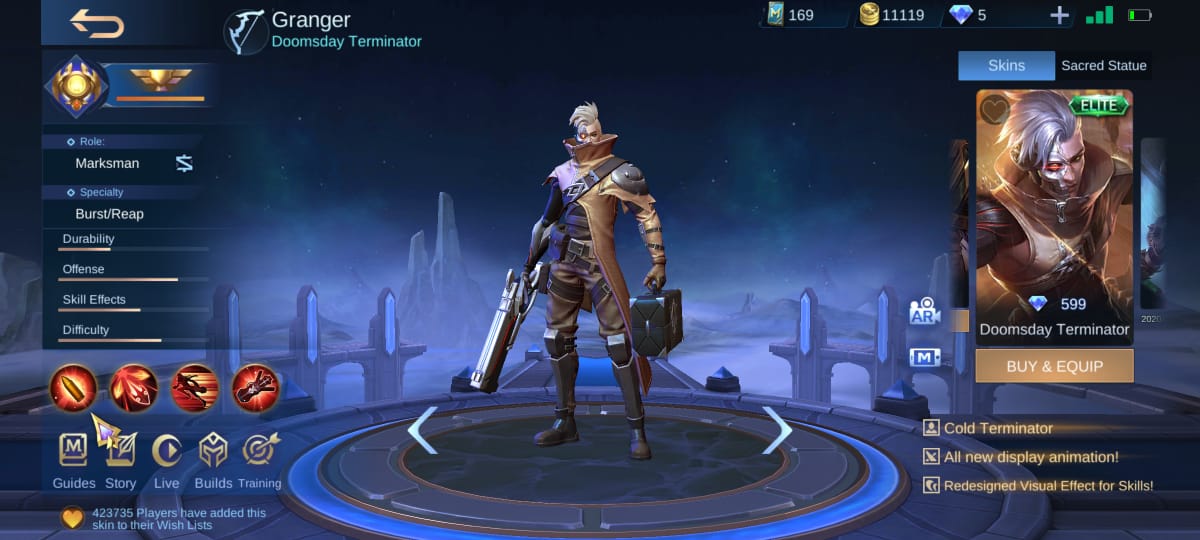 9 Skin Granger di Mobile Legends (ML) Terbaik – Esportsku