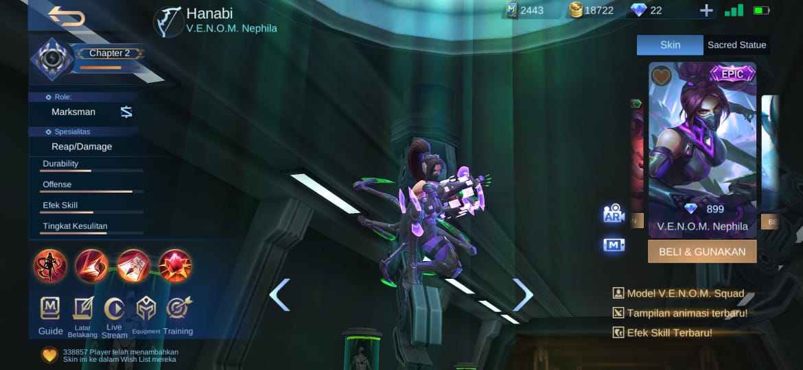 8 Skin Hanabi Mobile Legends (ML) Terbaik – Esportsku