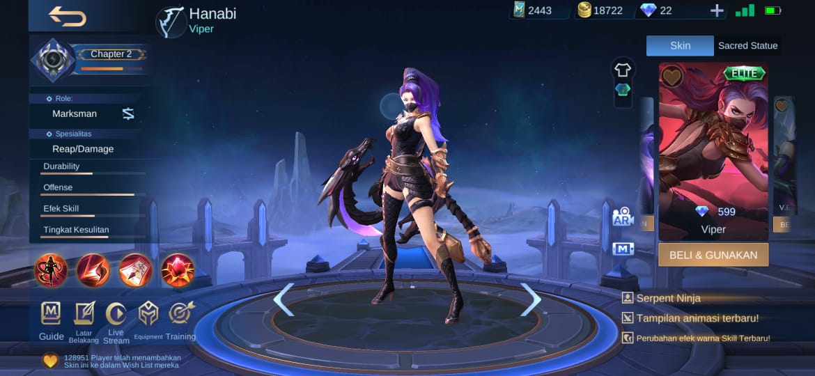 9 Skin Hanabi Mobile Legends (ML) Terbaik – Esportsku