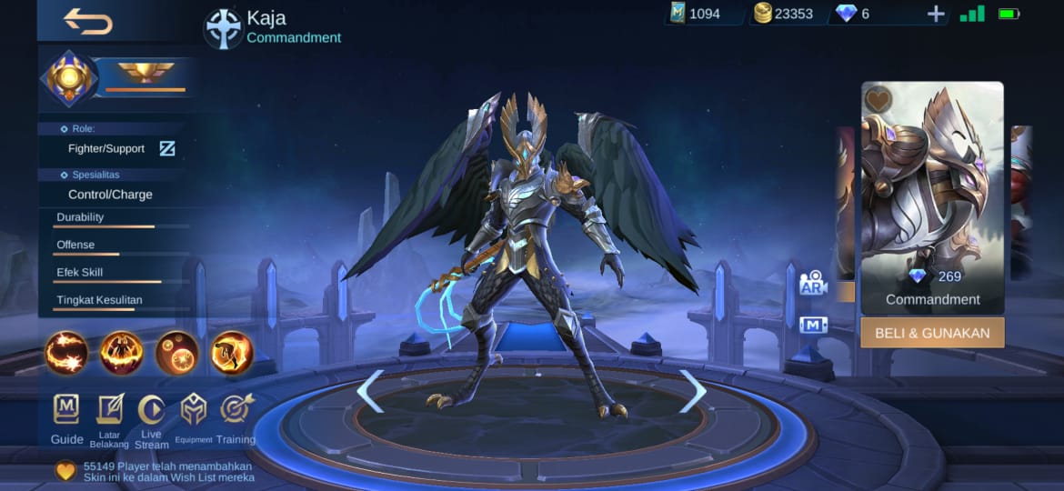 6 Skin Kaja Mobile Legends (ML) Terbaik – Esportsku