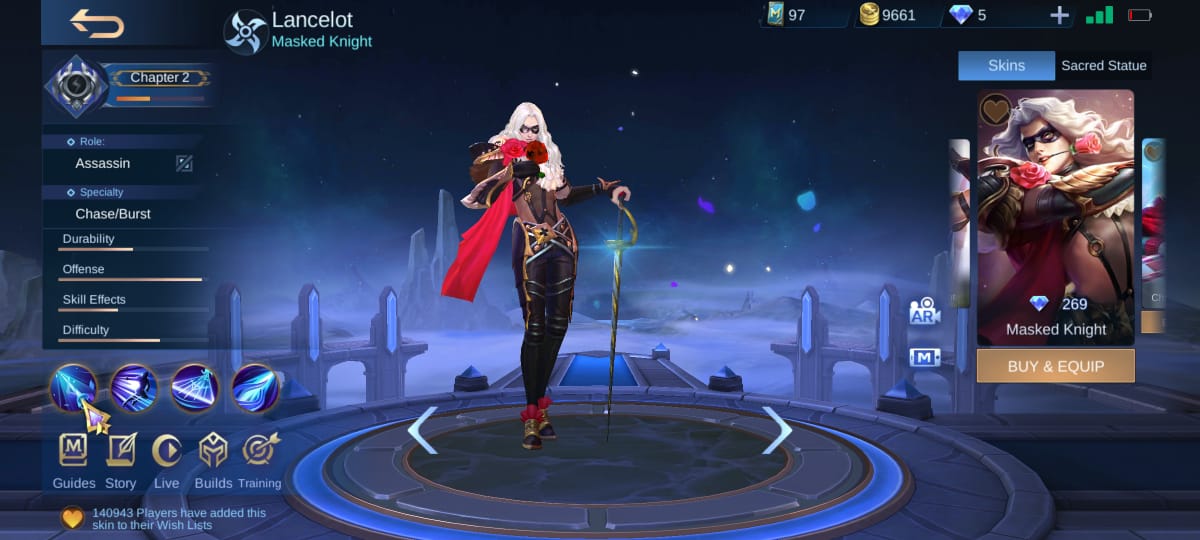 10 Skin Lancelot Mobile Legends (ML) Terbaik – Esportsku
