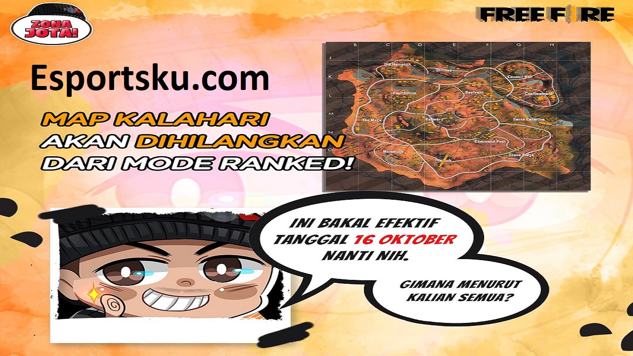 Map Kalahari FF Telah Resmi Dihapus dari Ranked Free Fire – Esportsku