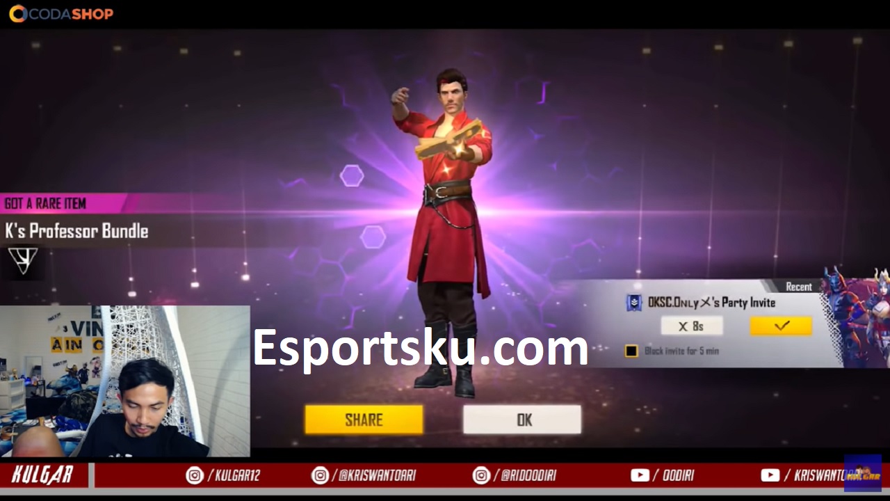 Review Karakter K FF Terbaru di Game Free Fire – Esportsku