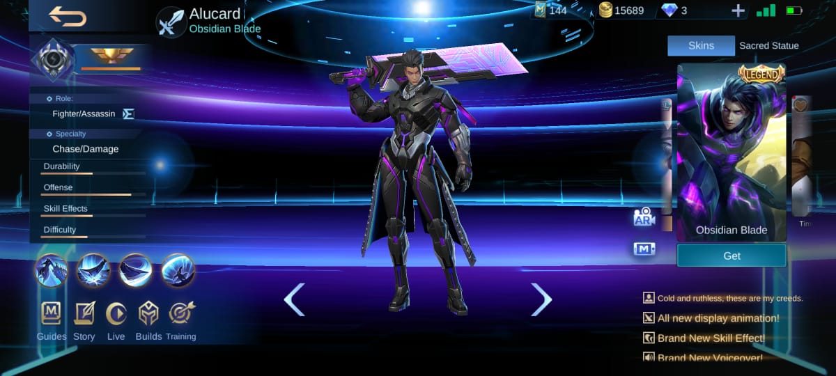 5 Cara Dapatkan Skin Alucard Obsidian Blade Mobile Legends (ML) – Esportsku