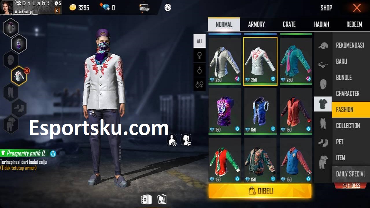 Baju Couple FF Hari Raya China di Server Luar Free Fire – Esportsku