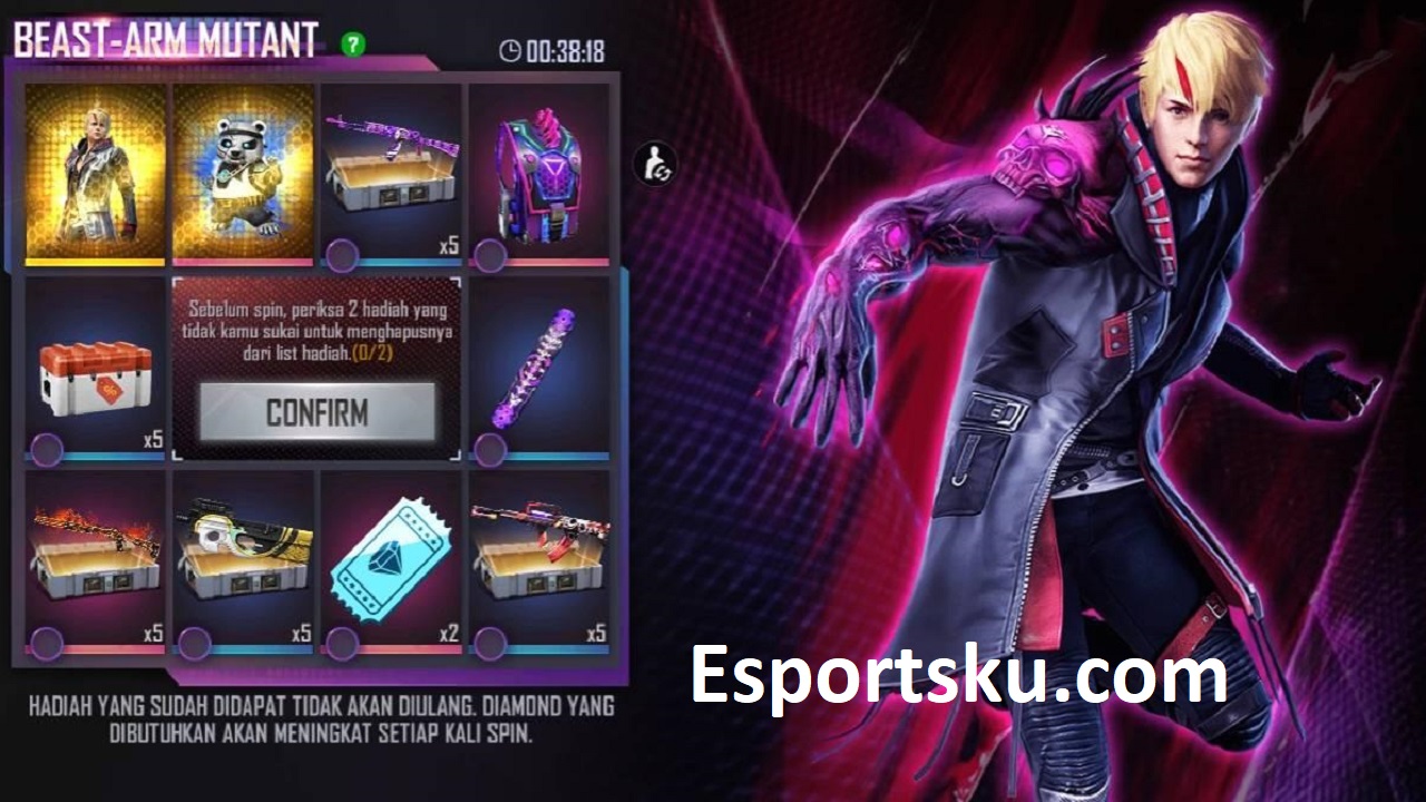 Cara Mendapatkan Beast Arm Free Fire (FF)! – Esportsku