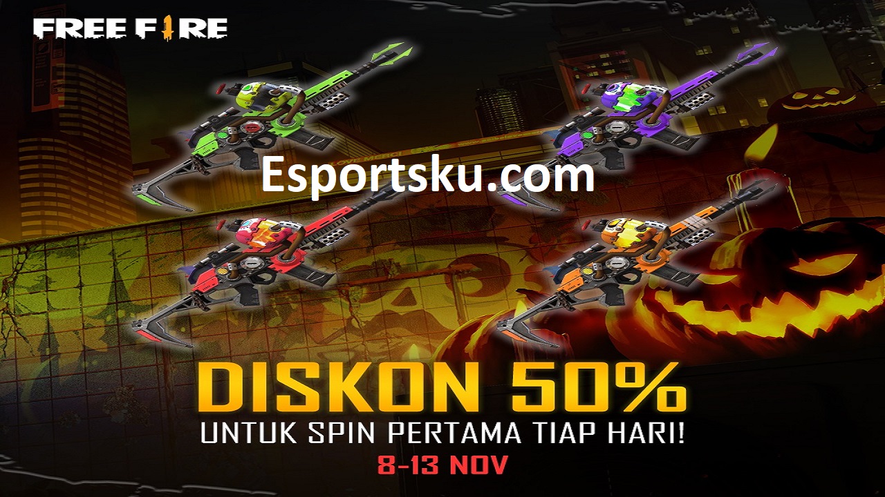 Harga Skin XM8 Evil Pumpkin Incubator Free Fire (FF) – Esportsku