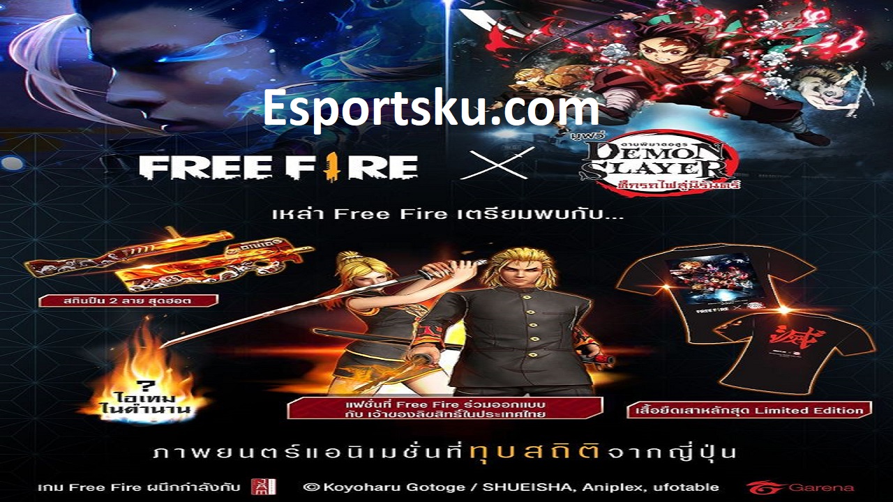 Skin Spesial FF di Free Fire x Demon Slayer! – Esportsku