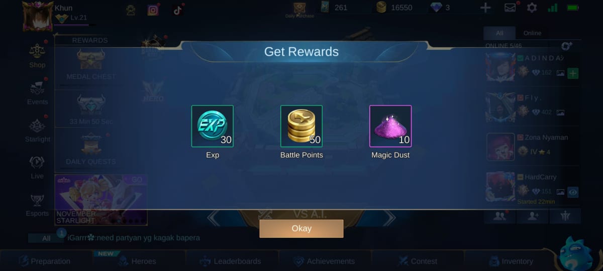 How to Get Mobile Legends Rewards (ML) - Esports