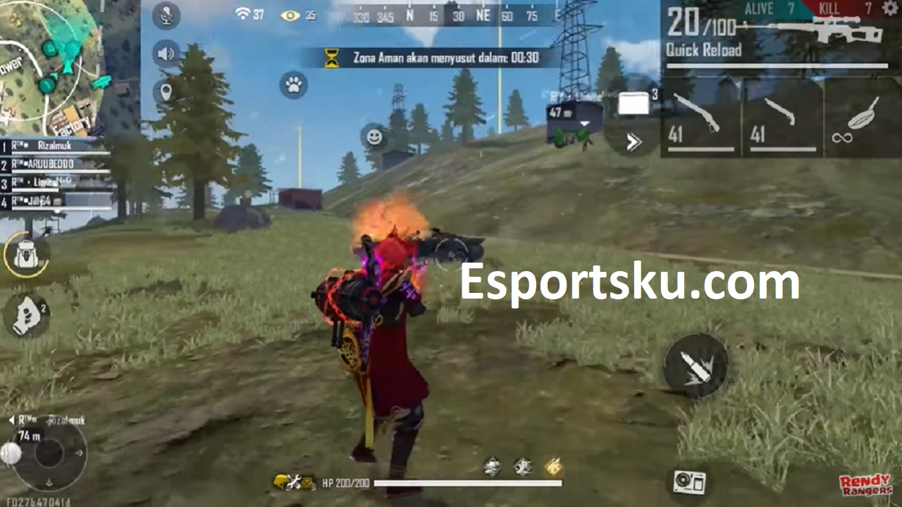 Rendy Rangers FF Review SVD Swordman Legends Free Fire – Esportsku