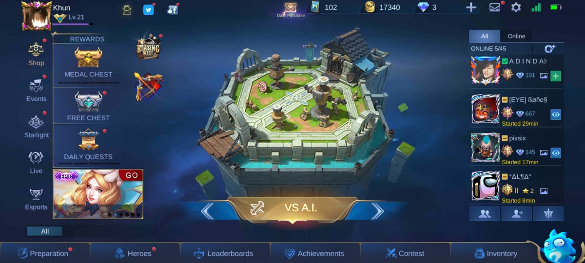 Cara Main Mobile Legends 1 VS 1, By One dan Adu Skill ML! – Esportsku