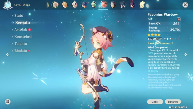 Build Diona Support Terbaik Genshin Impact – Esportsku