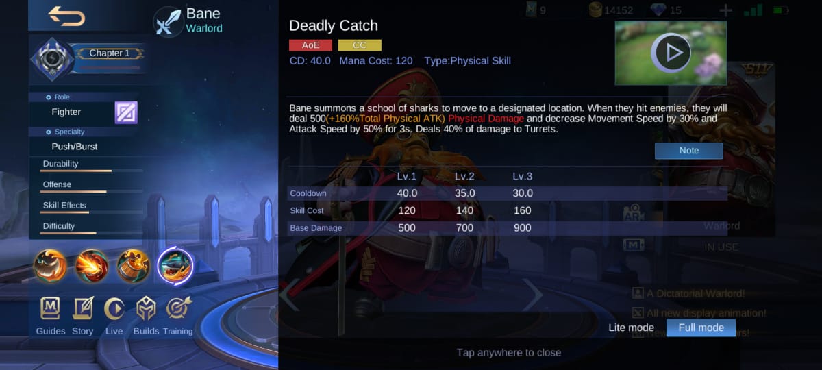 Penjelasan Skill Hero Bane Mobile Legends (ML) – Esportsku