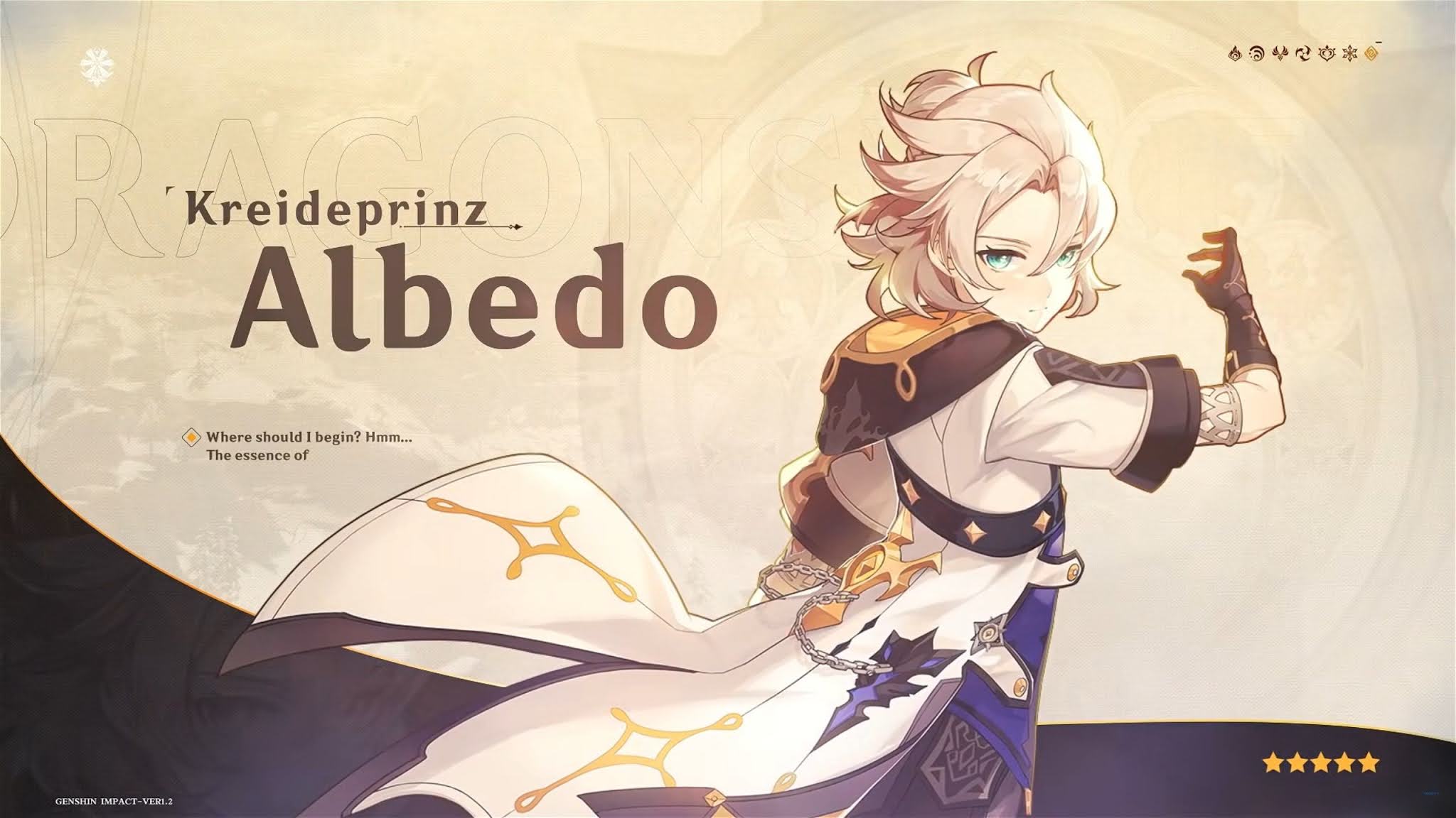 Material Ascension Karakter Albedo Genshin Impact – Esportsku