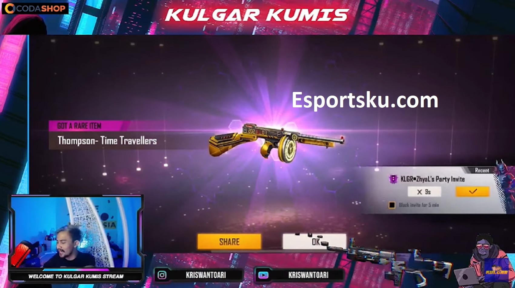 Cara Mendapatkan Skin Thompson Time Travellers Free Fire (FF) – Esportsku