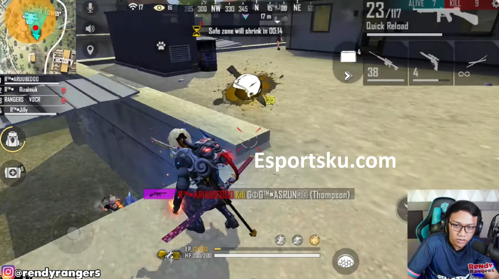 Review Thompson Time Travellers Ala Rendy Rangers Free Fire (FF ...