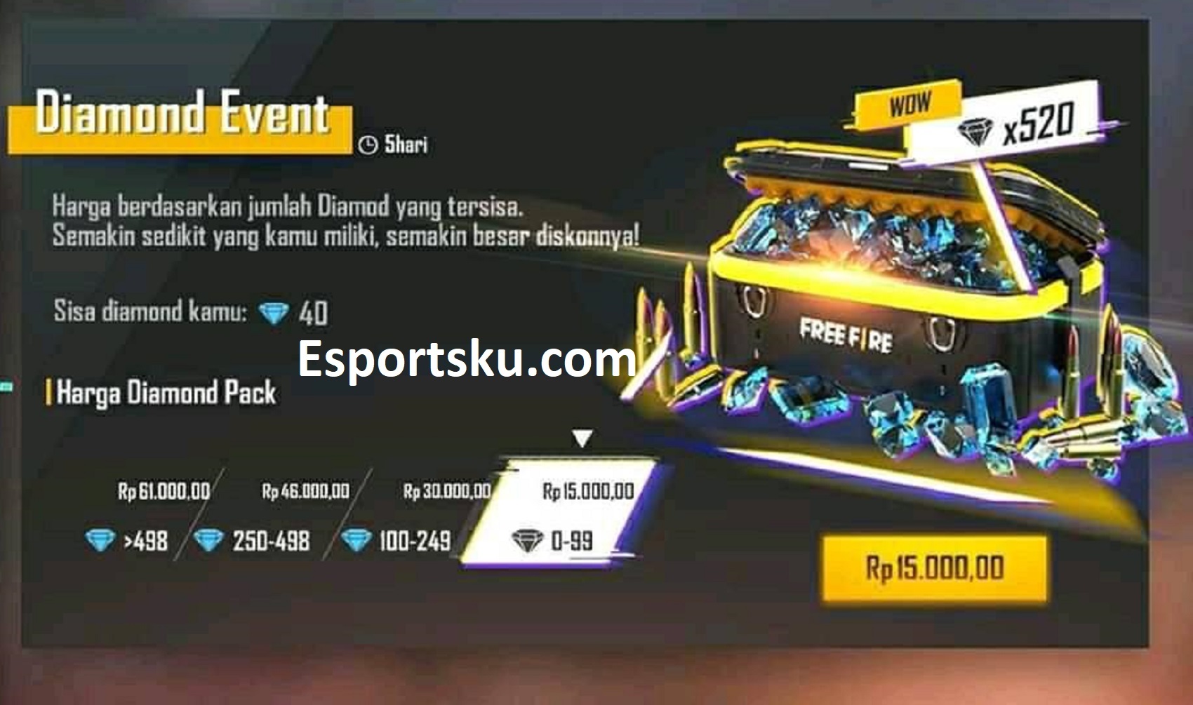 Bocoran FF 2021 Event Bonus Diamond Akan Hadir di Free Fire, Benar ...