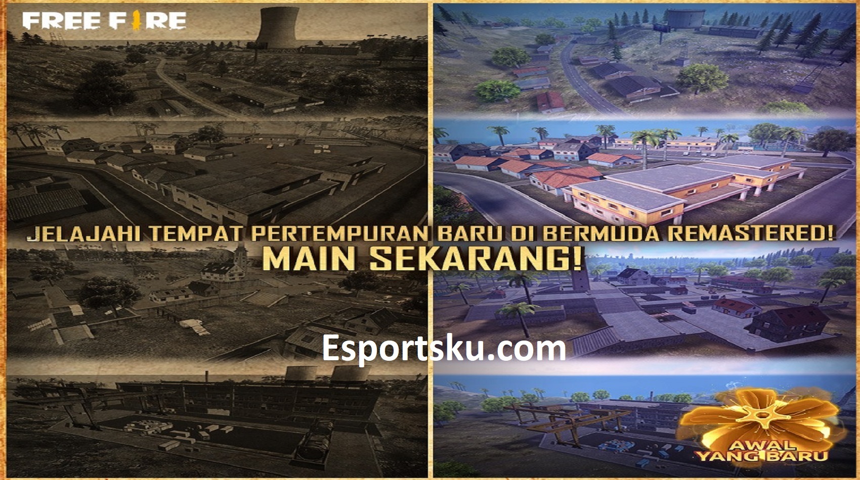 Inilah 4 Lokasi Bermuda Remastered Baru Free Fire (FF)
