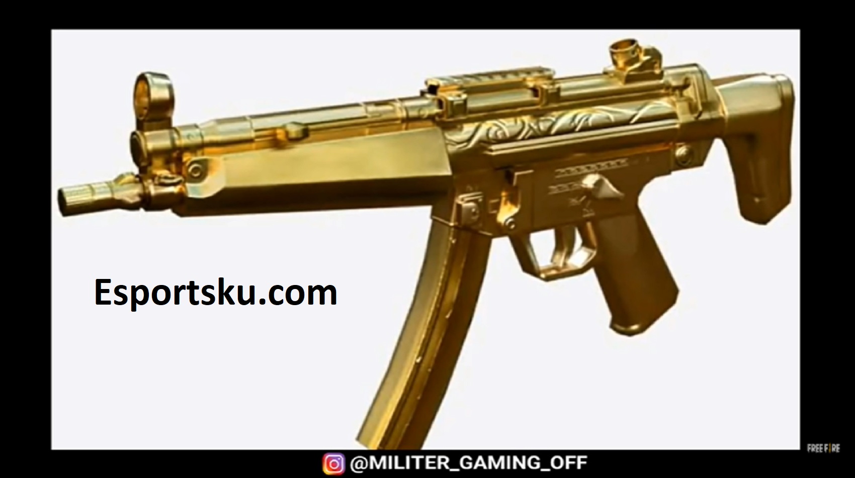 Skin MP5 Gold Rank Clash Squad Free Fire (FF) – Esportsku
