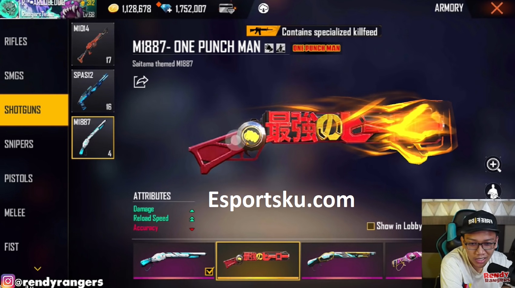 Review SG Saitama FF Ala Rendy Rangers Di Free Fire – Esportsku