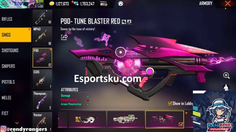 Review Skin P90 Incubator FF Rendy Rangers Free Fire – Esportsku